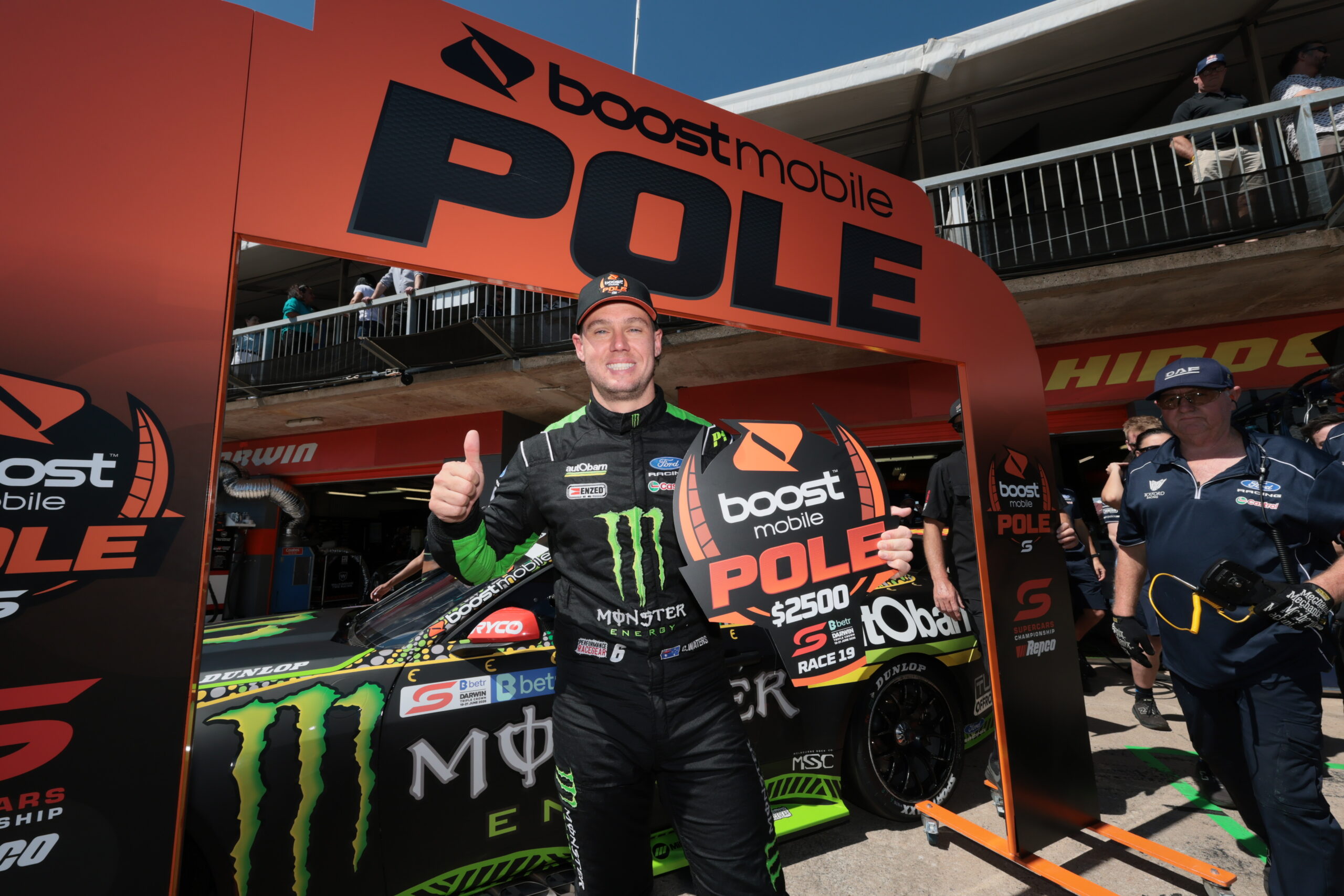 Cam Waters continues hot form by securing second Darwin pole - Repco Garage